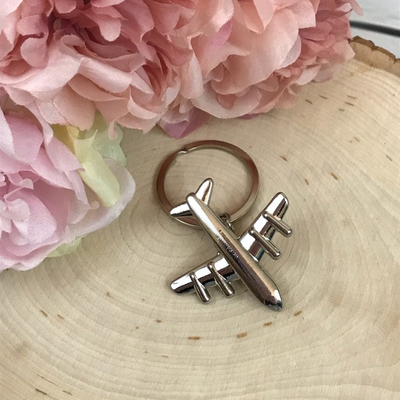 Accessories | Silver 4 Engine Jumbo Jet Airplane Keychain | Poshmark